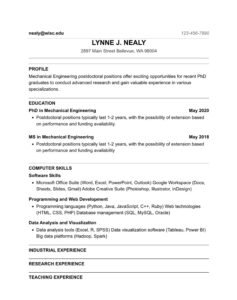 Postdoc CV Builder - ResearchTweet Tools